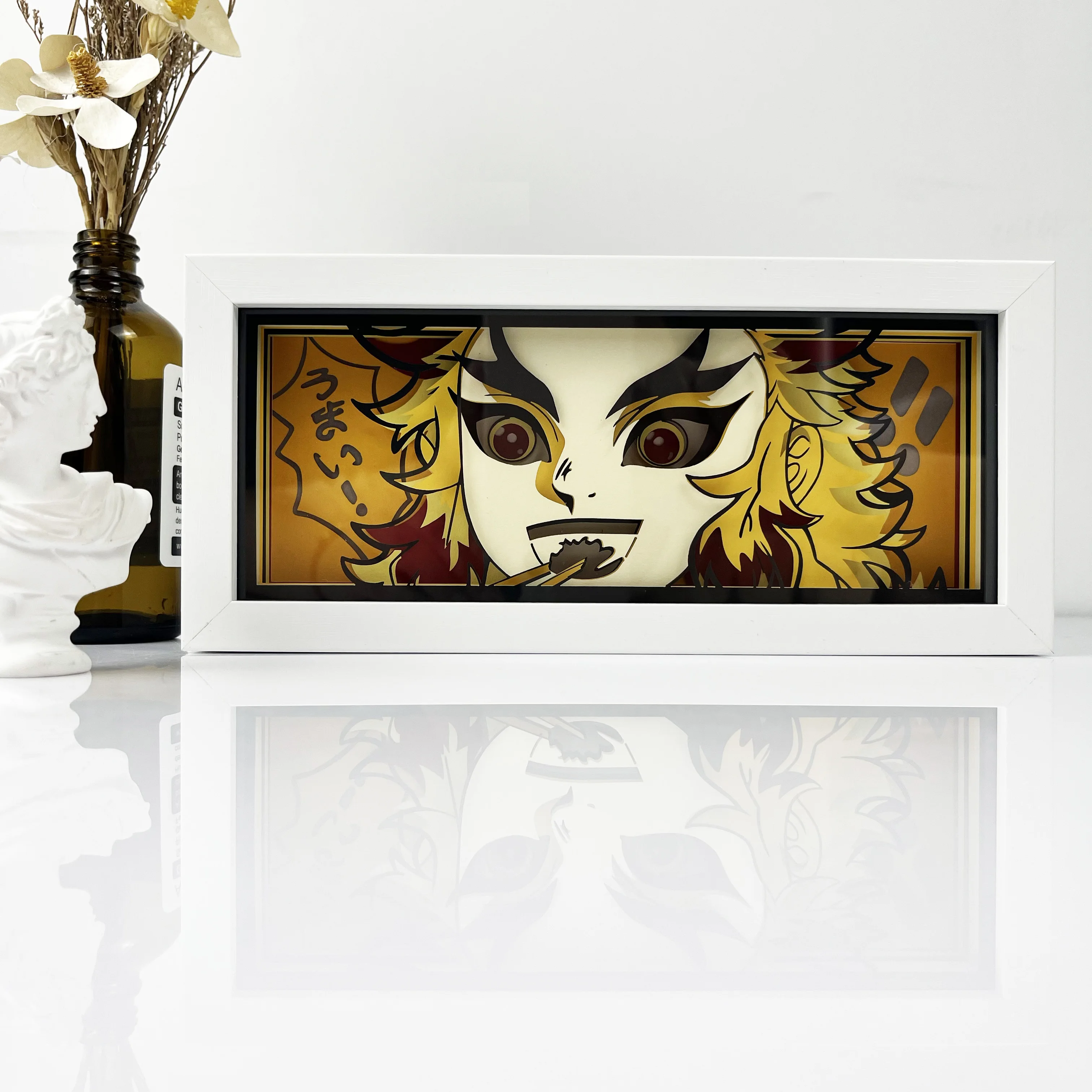 Custom USB Anime LED Light up Painting Frame Table Lamp