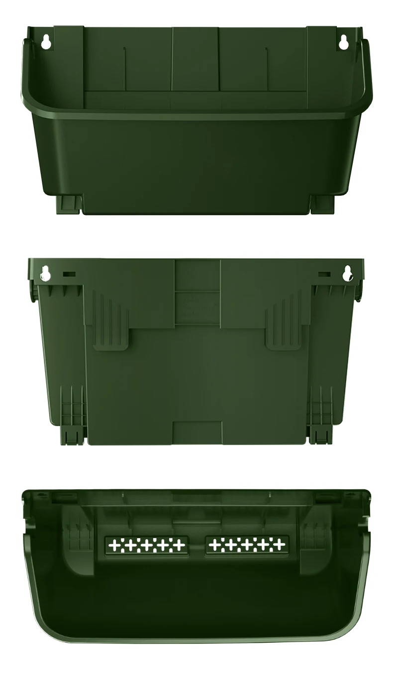 Stackable Wall Planter Garden Plastic Pots Hanging Container Self ...