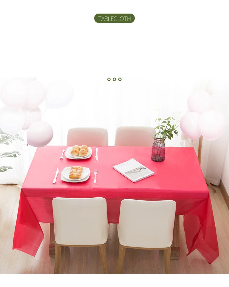 PEVA Disposable Tablecloths - Perfect for Parties & Events