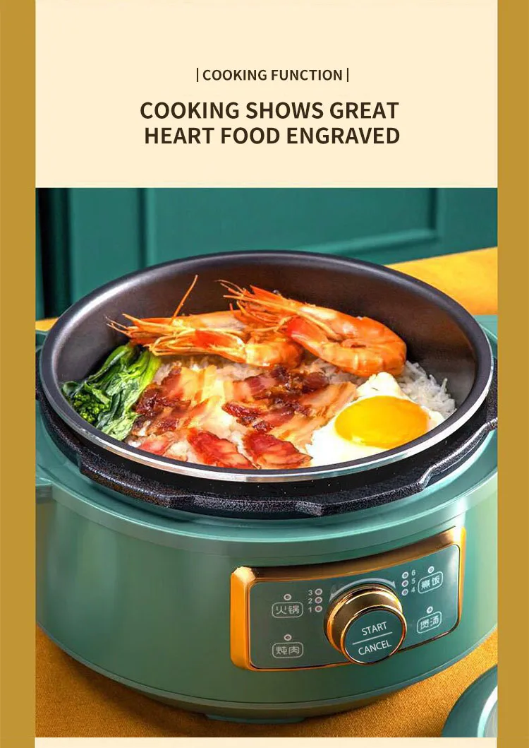 Home Appliance 3L Electrical Multi Cooker Multifunctional Hot Pot Soup ...