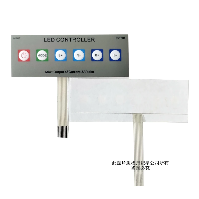 Matrix Control Panel Sticker Keypad Overlayfunction Touch Switch ...