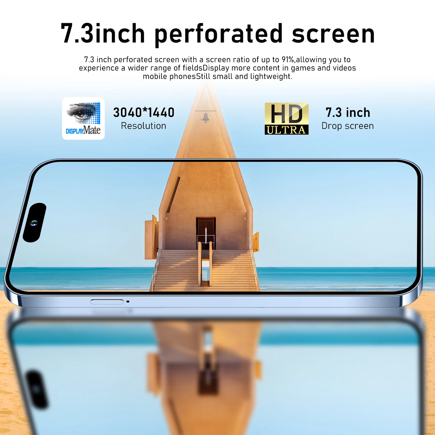 Hot Selling I15 Pro Max 16g+1tb 6.8 Inch Touch Screen Android12.0 5g ...