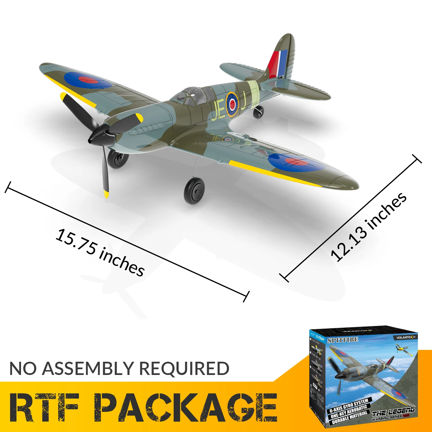 Alibaba.com: Volantex 76112 RC Airplane Spitfire WWII Fighter Model, 2 ...