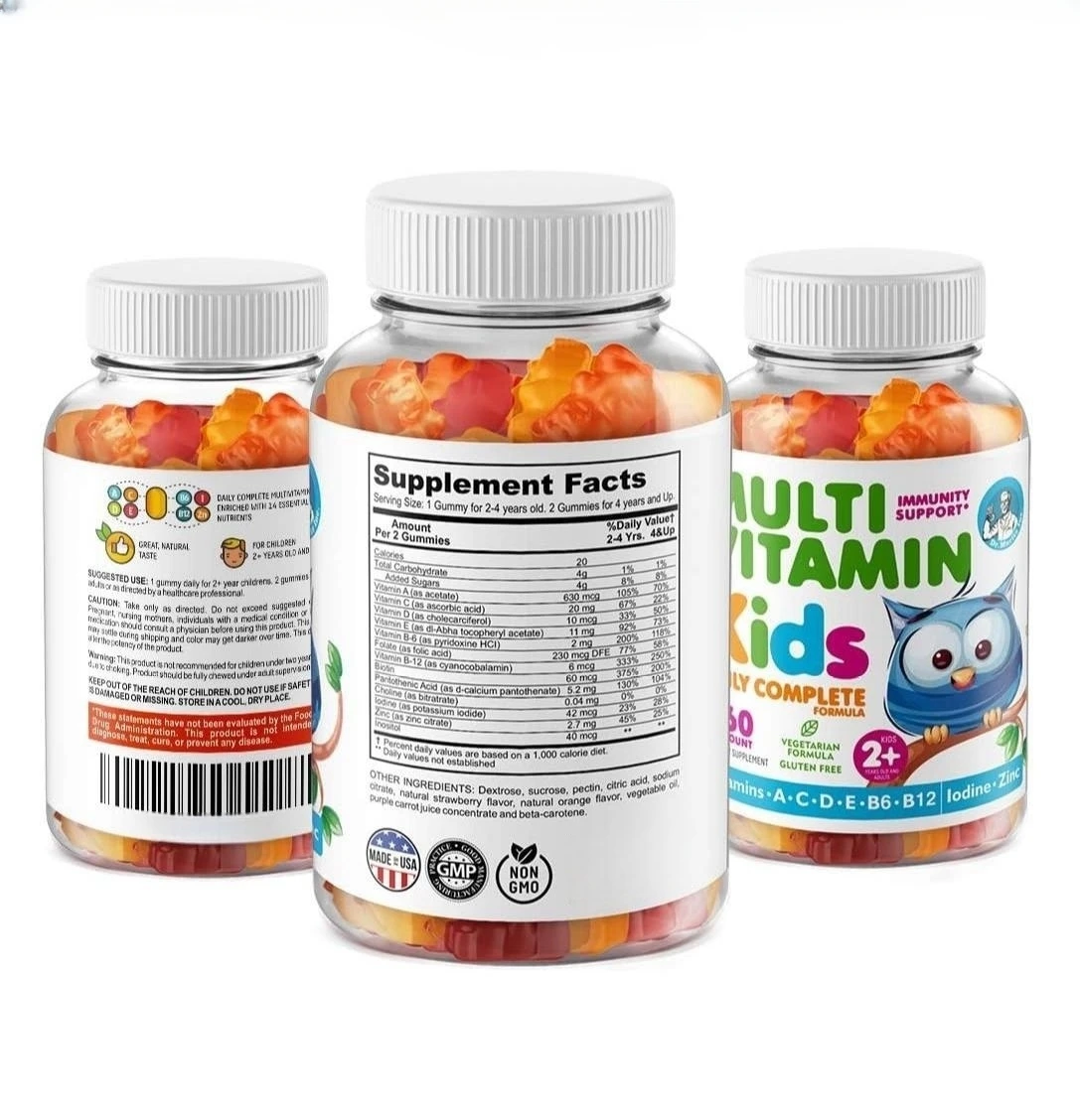 OEM/ODM Kids Multivitamin Gummies Candy All Natural Chewables Vitamins ...