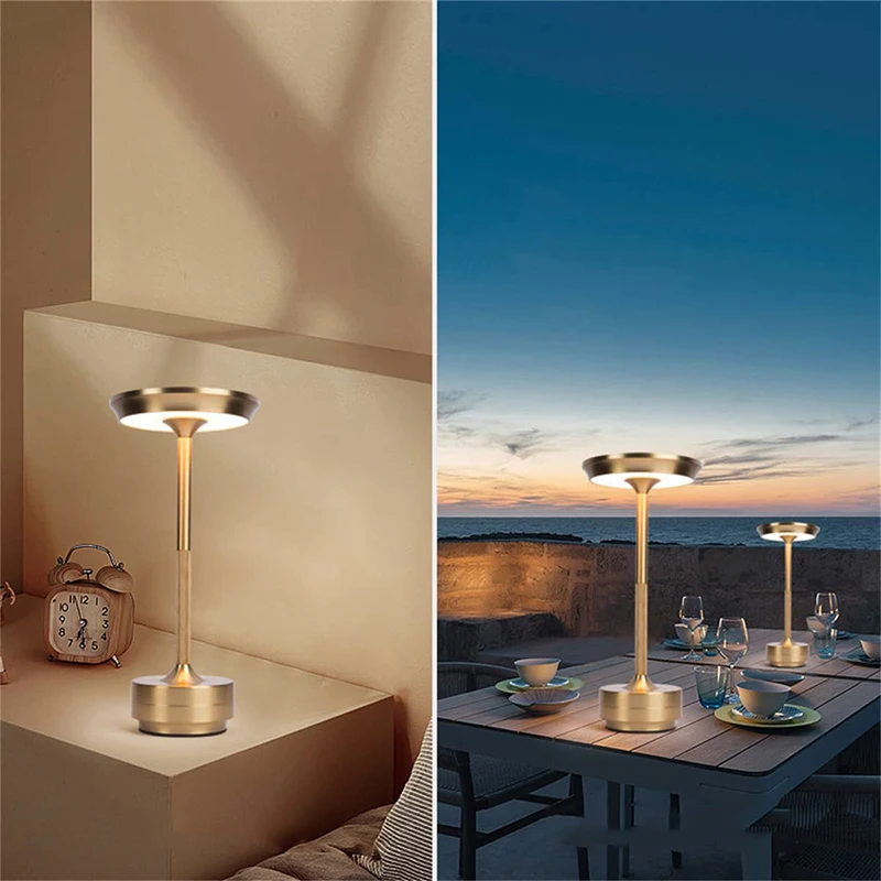 Modern Usb Rechargeable Table Lamp Hotel Restaurant Touch Control ...