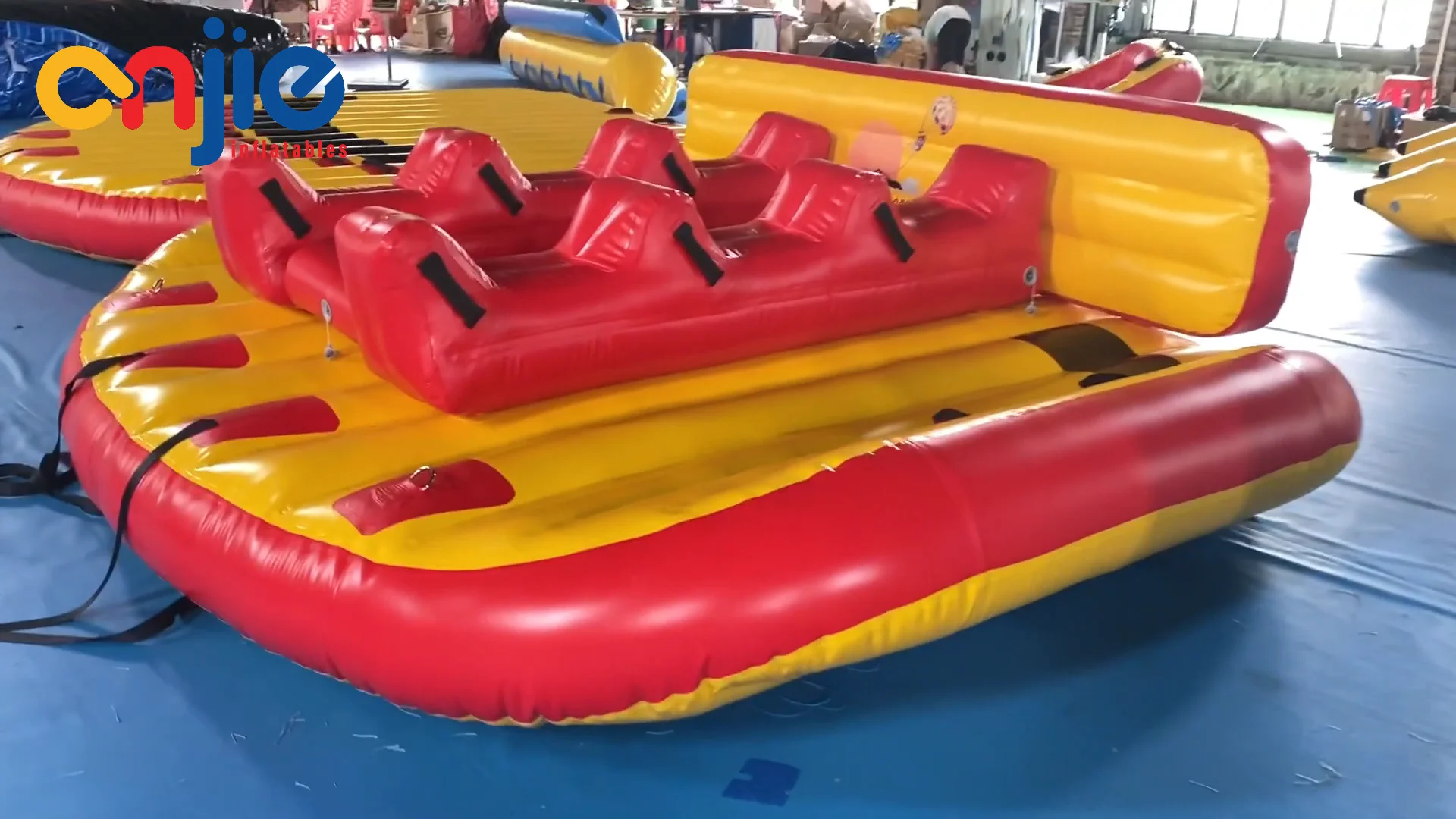 Summer Toys Water Sport Fun Aqua Pool Products Boat 9 People Inflatable ...