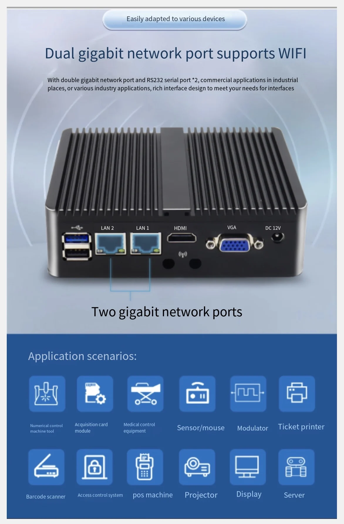 Vincanwo In-tel Core I3 I5 I7 Mini Pc Computer Ultra Pos System Mini Pc ...