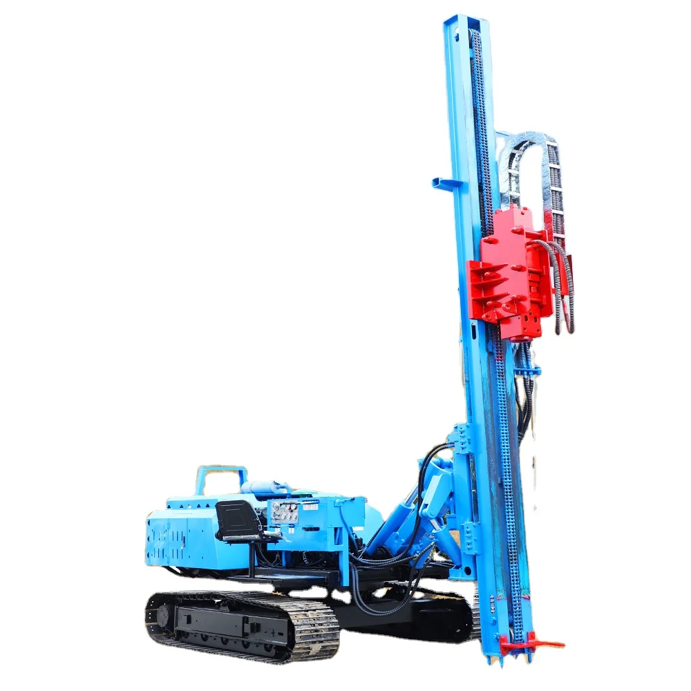 Hydraulic Vibratory Press Pile Machine for Solar Pile Driver Project ...