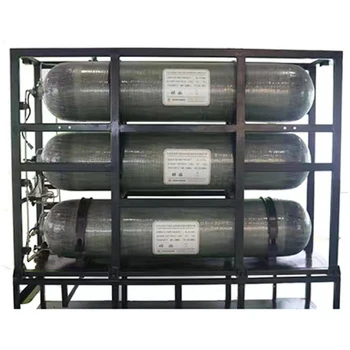 High Pressure Hydrogen Tank 35mpa 350 Bar Type-4 Cylinder Carbon Fiber ...