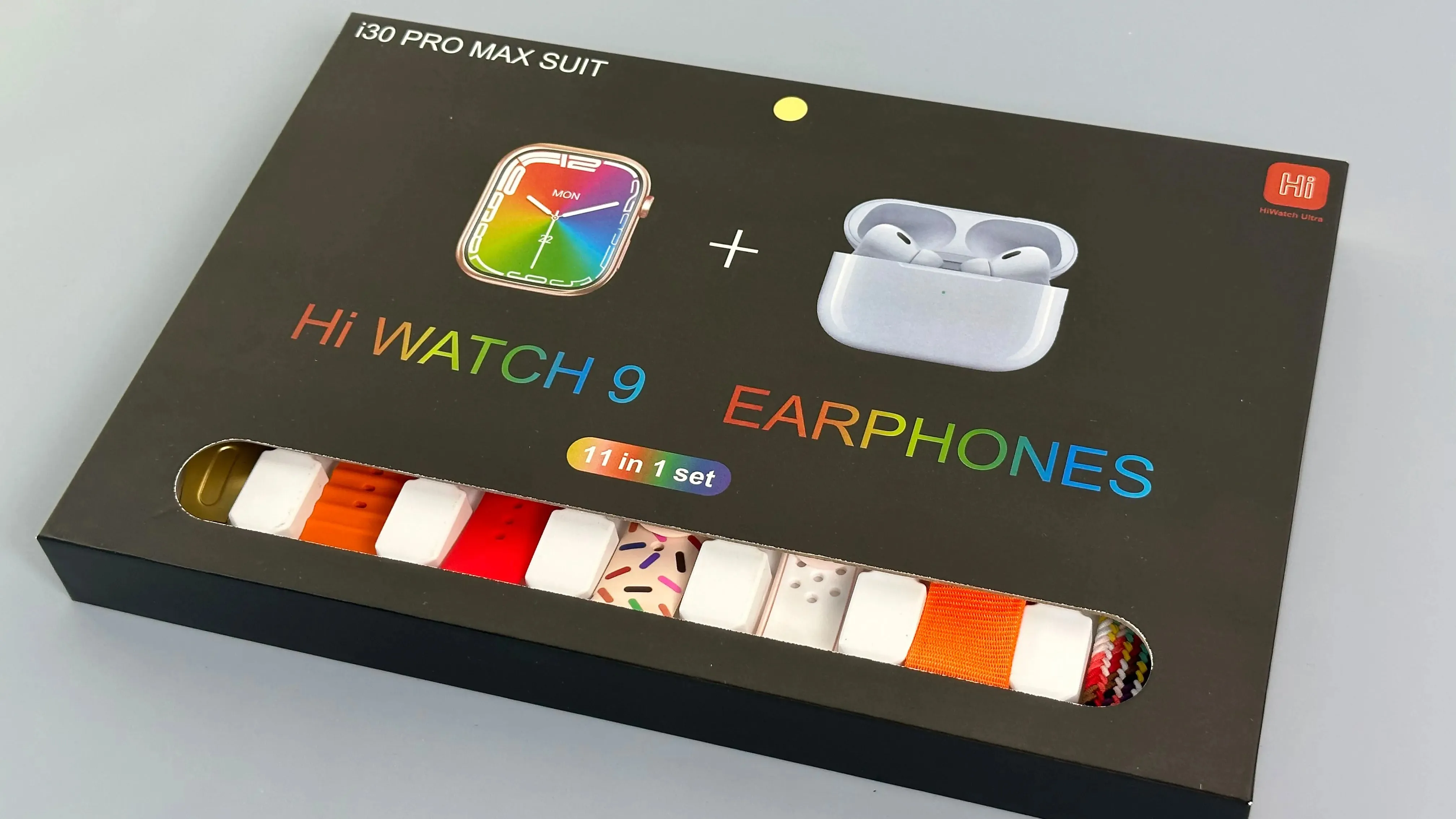 I30 Pro Max Suit Smart Watch 11 In 1 With 7 Strap Gen5 Earphone Watch ...