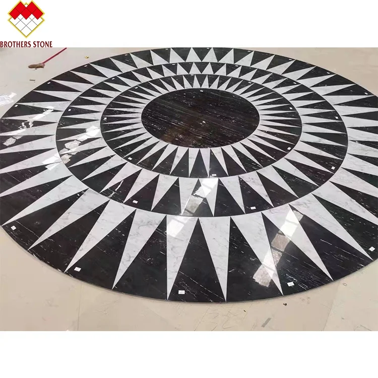 Shop Our Selection of Modern Square Marble Medallion Waterjet Tiles for ...
