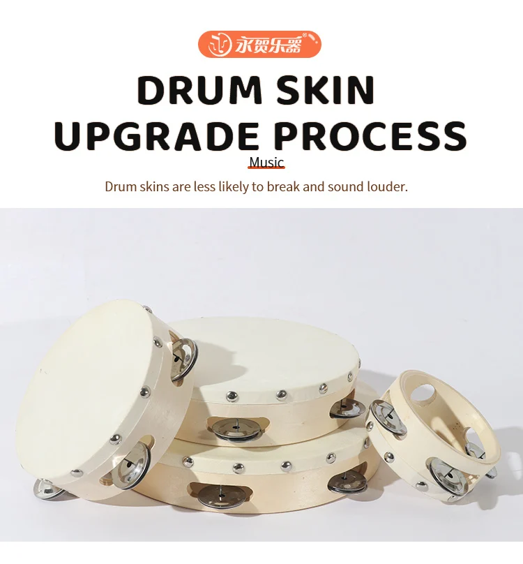 2024 Percussion Instruments Tambourine - Custom Drums