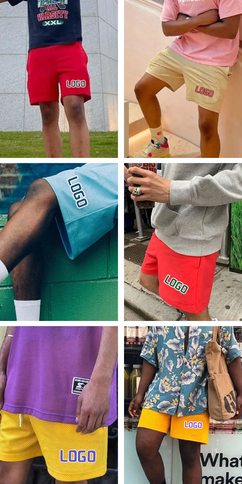 Custom Logo Polyester Gym Mesh Sports Shorts - Quick Dry