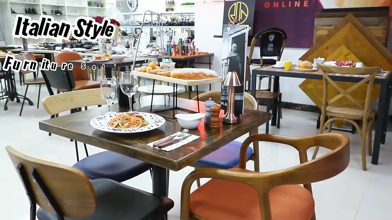 Custom Oak Fast Food Coffee Cafe Restaurant Commercial Furniture Metal ...