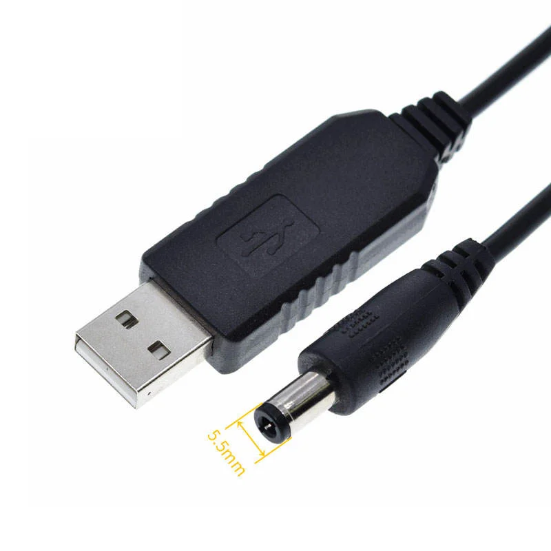 Wavelink Universal Usb 5v To 12v Step Up Cable Dc 5.5*2.1 Plug Power ...