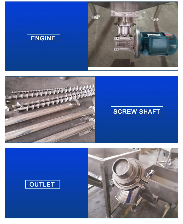 Inclined Screw Conveyor Auger Feeder Conveyor For Food Powder Fodder ...