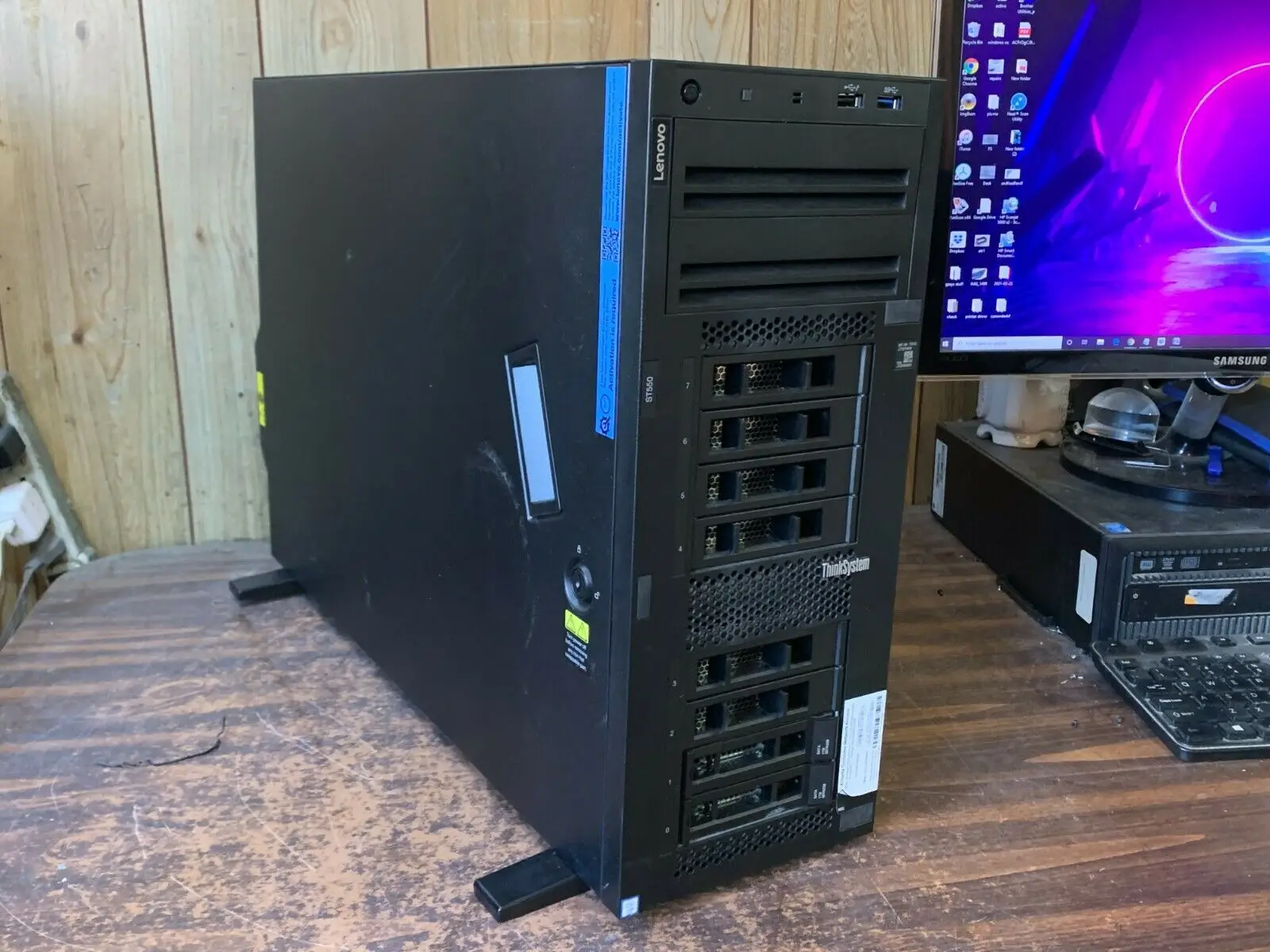 High Performance ThinkSystem ST550 4U Tower Server 16GB RAM 1TB Storage ...