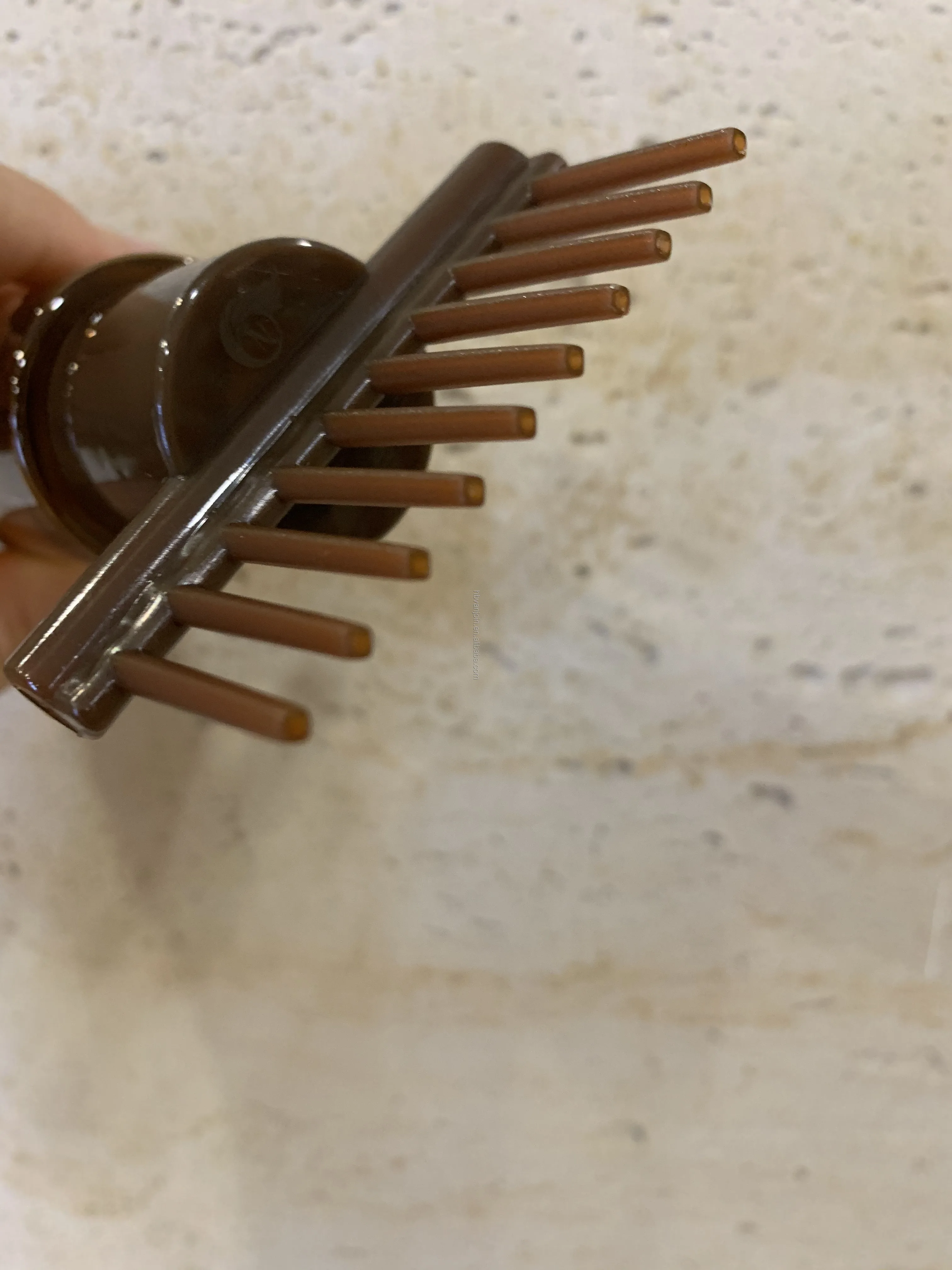 Empty Comb Bottle Plastic Hair Oil Packaging 60ml 100ml Application ...