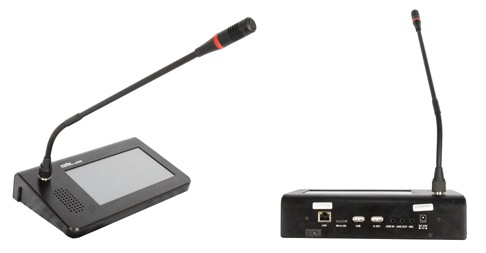 Intelligent Ip Network Desktop Discussion Voting Meeting Table ...