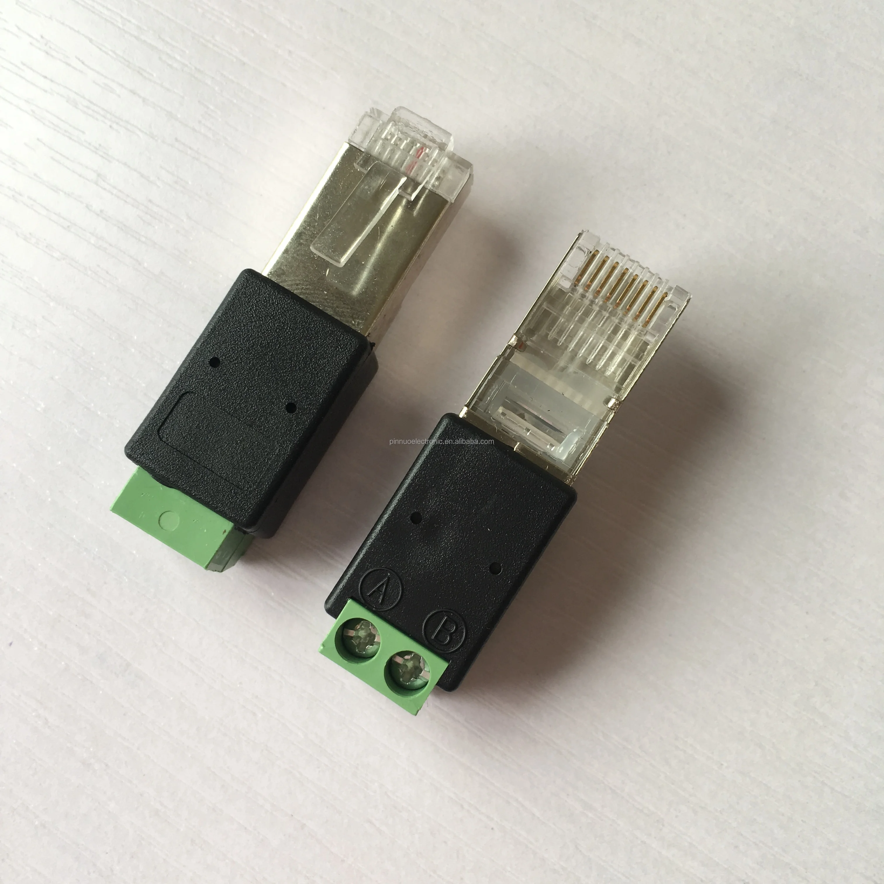 RJ45 to RS485, RJ45 to 2 Pin Screw Connector - CCTV DVR Adapter