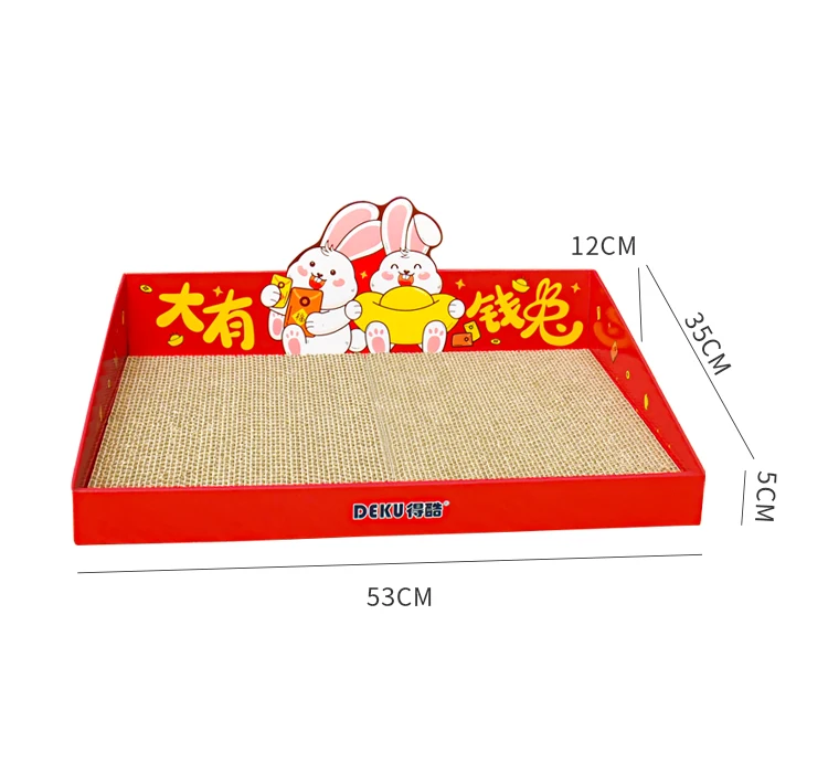 Promotional Cardboard Cat Litter Box Cat Bed with Scratching Board ...