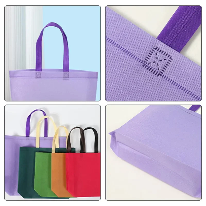 Customized High Quality Folding Reusable Fabric Packing Handle Eco ...