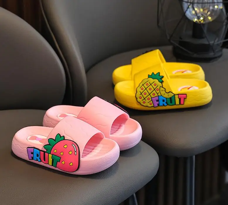 Kids' Fashion Pineapple Slippers - Anti-Slip & Comfortable