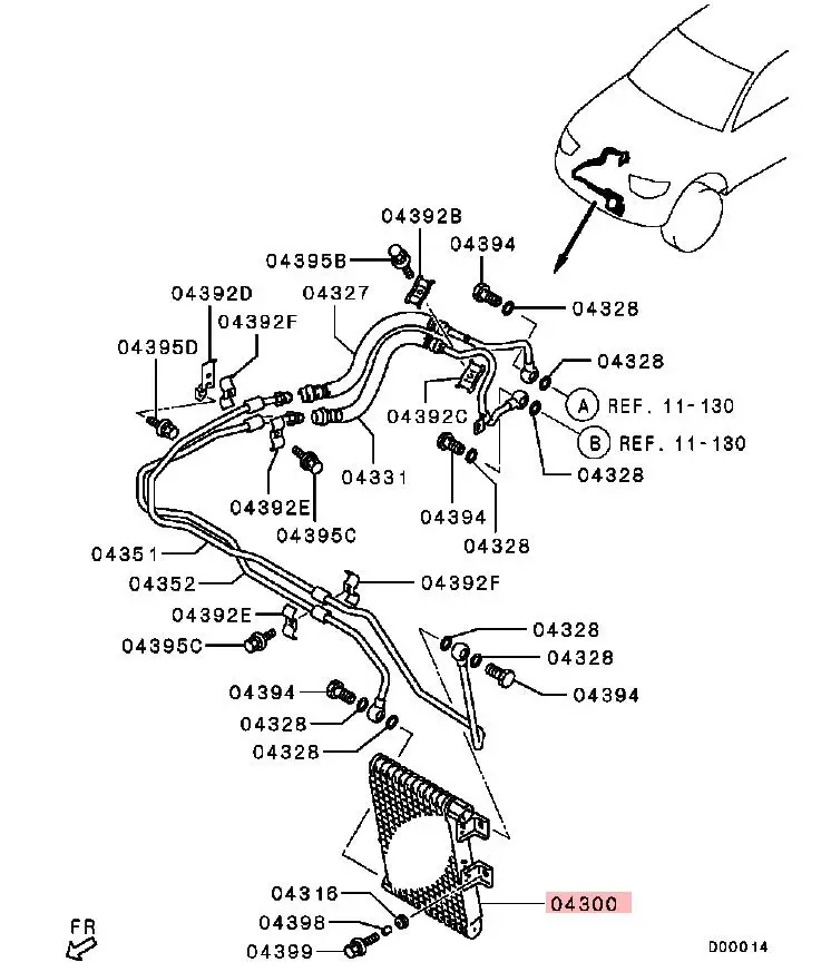 Mitsubishi L200 Trition KA4T KB4T Oil Cooler - 1240A039
