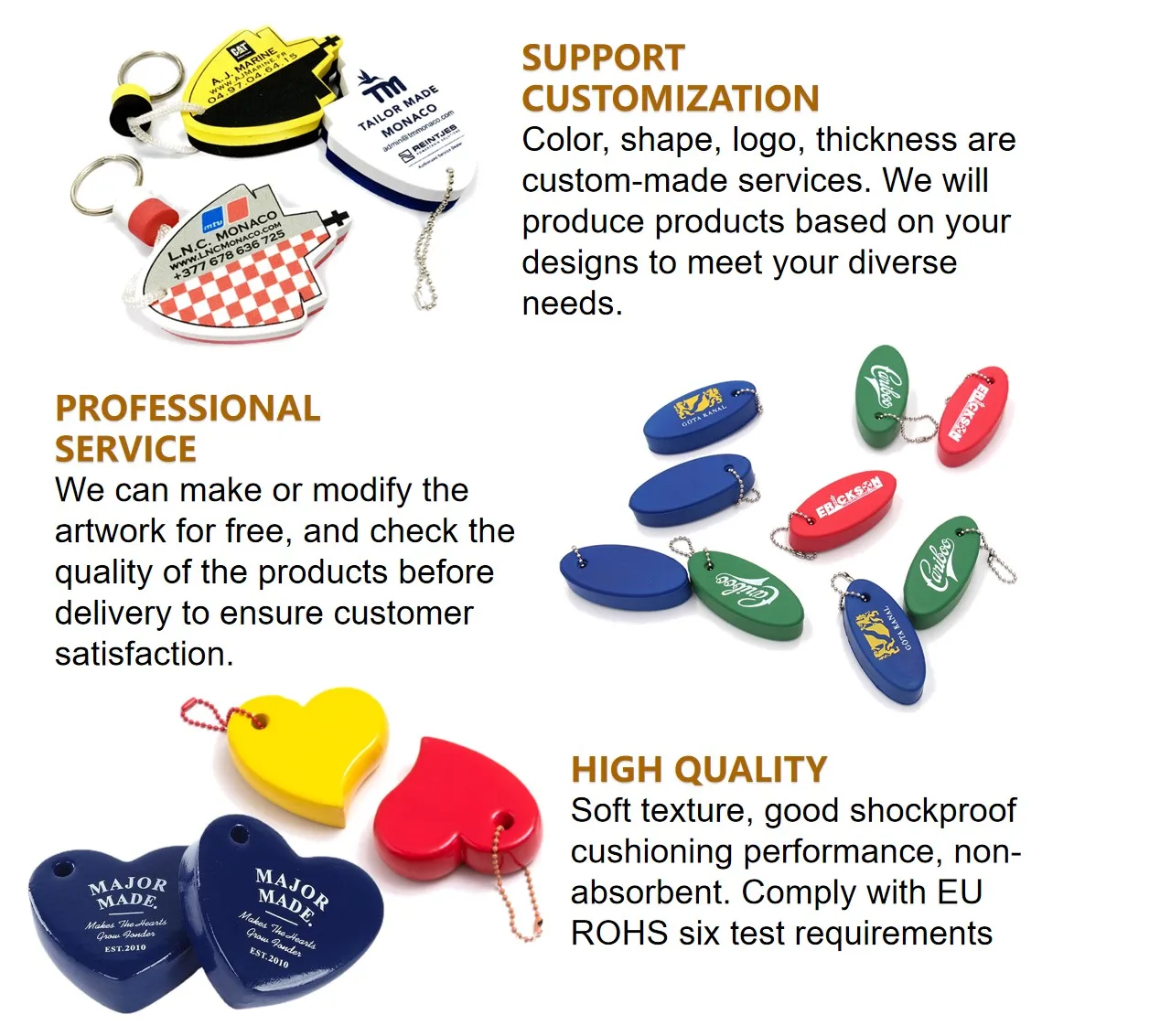 Cheap Price Custom Eva Foam Floating Keychain for Promotions