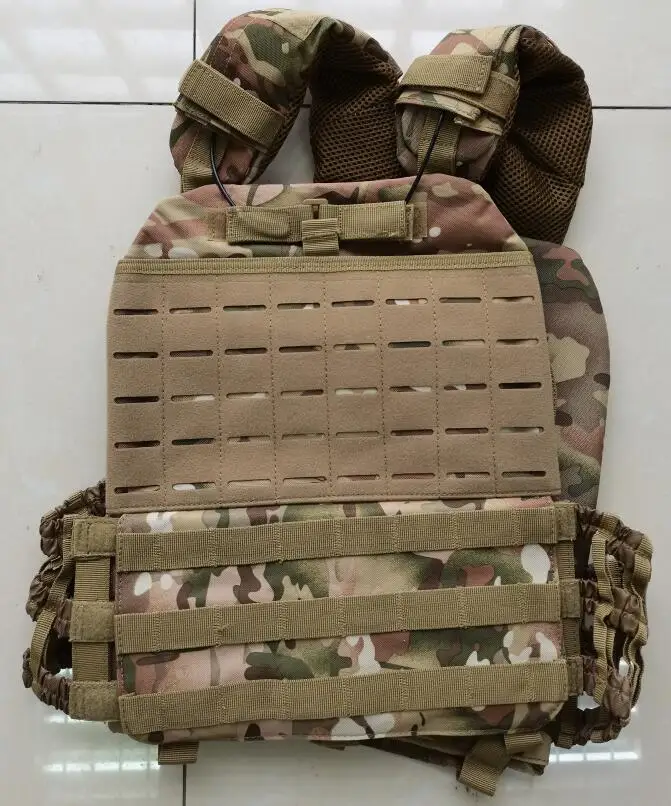 Adjustable Lightweight Protective Tactical Vest With Molle System Outdoor Training Mag Pouch ...