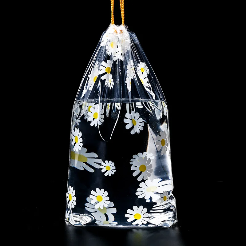 Custom Large Plastic Drawstring Bag With Custom Printed Logo Pe Plastic ...