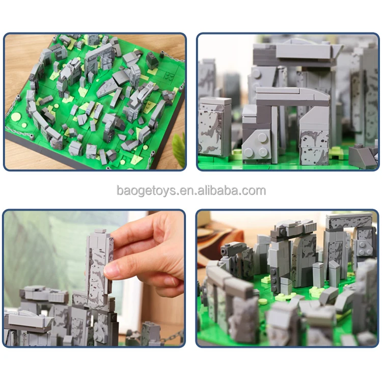 Wange Building Block Sets Architecture Stonehenge Toy Kids Architecture ...