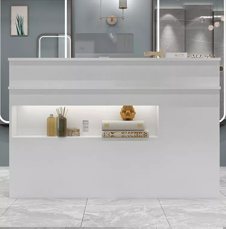 Modern Design Office Counter Table - Customizable Reception Desk