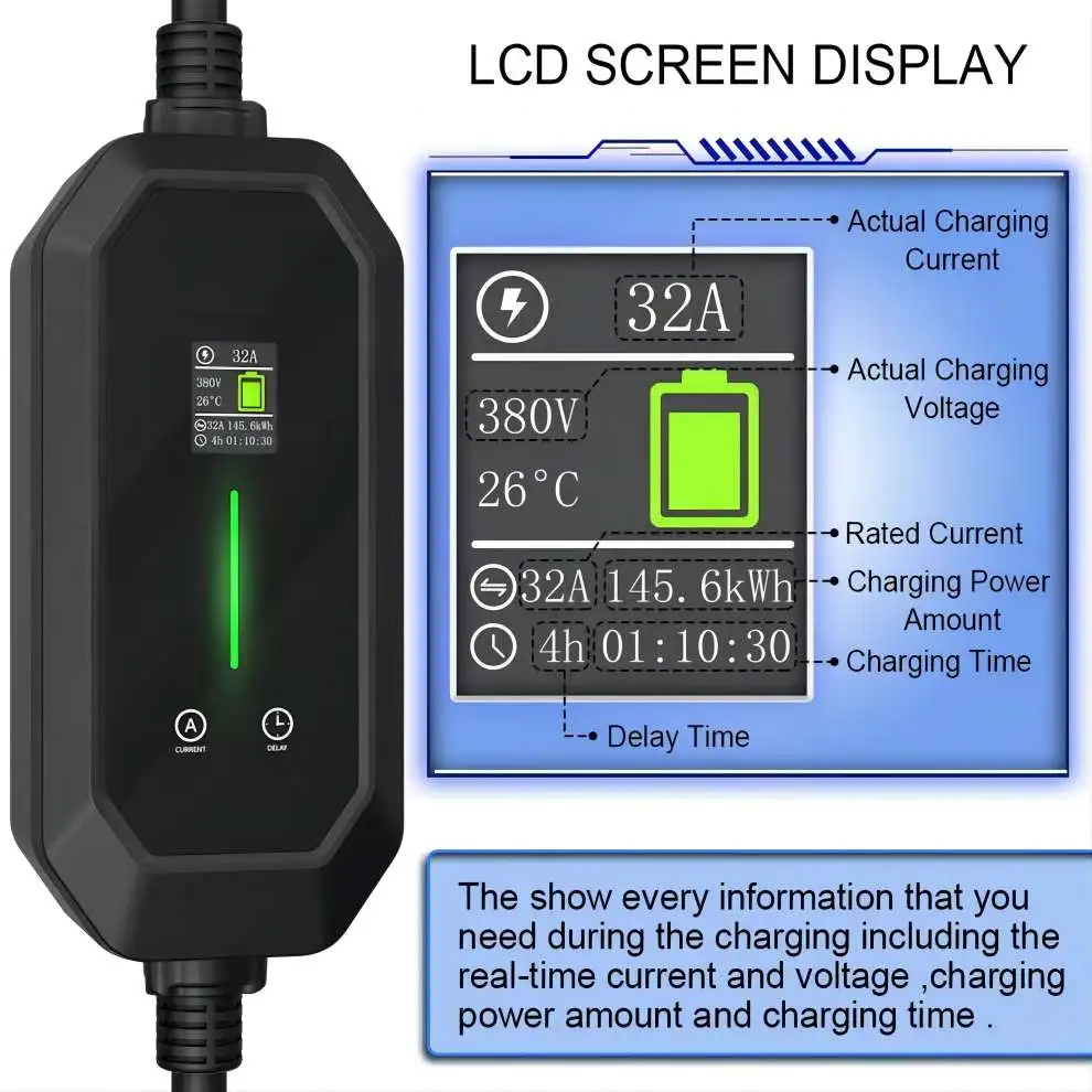 Factory Support Custom Tesla Evse Ac 3 Phase Charger Ev Portable Ev ...