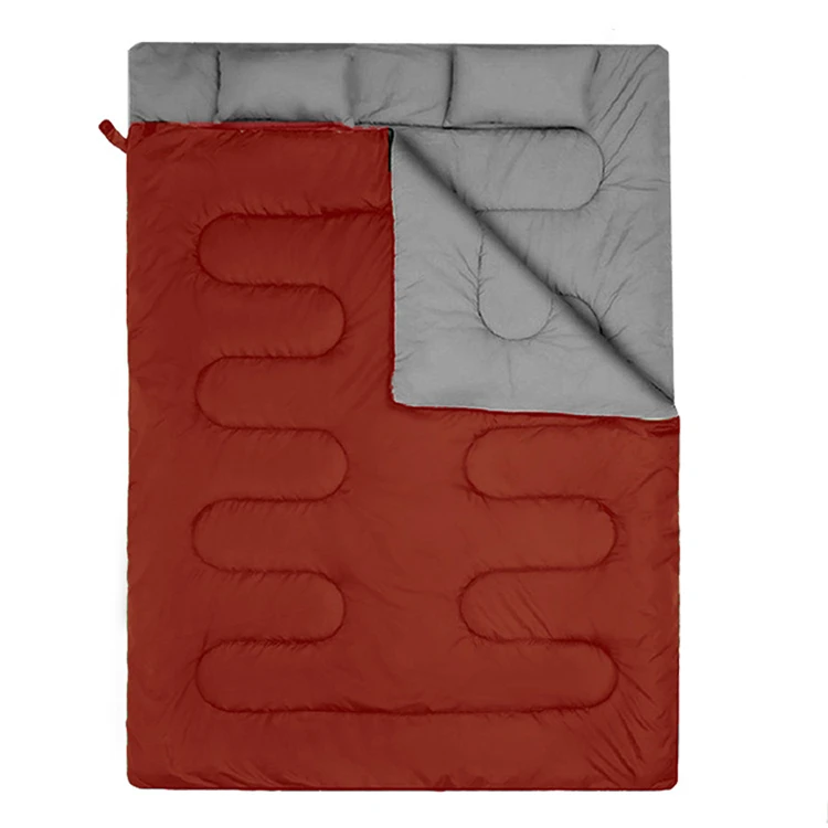 Double Sleeping Bag Lightweight 2 Person Adults Sleeping Bag With 2 ...
