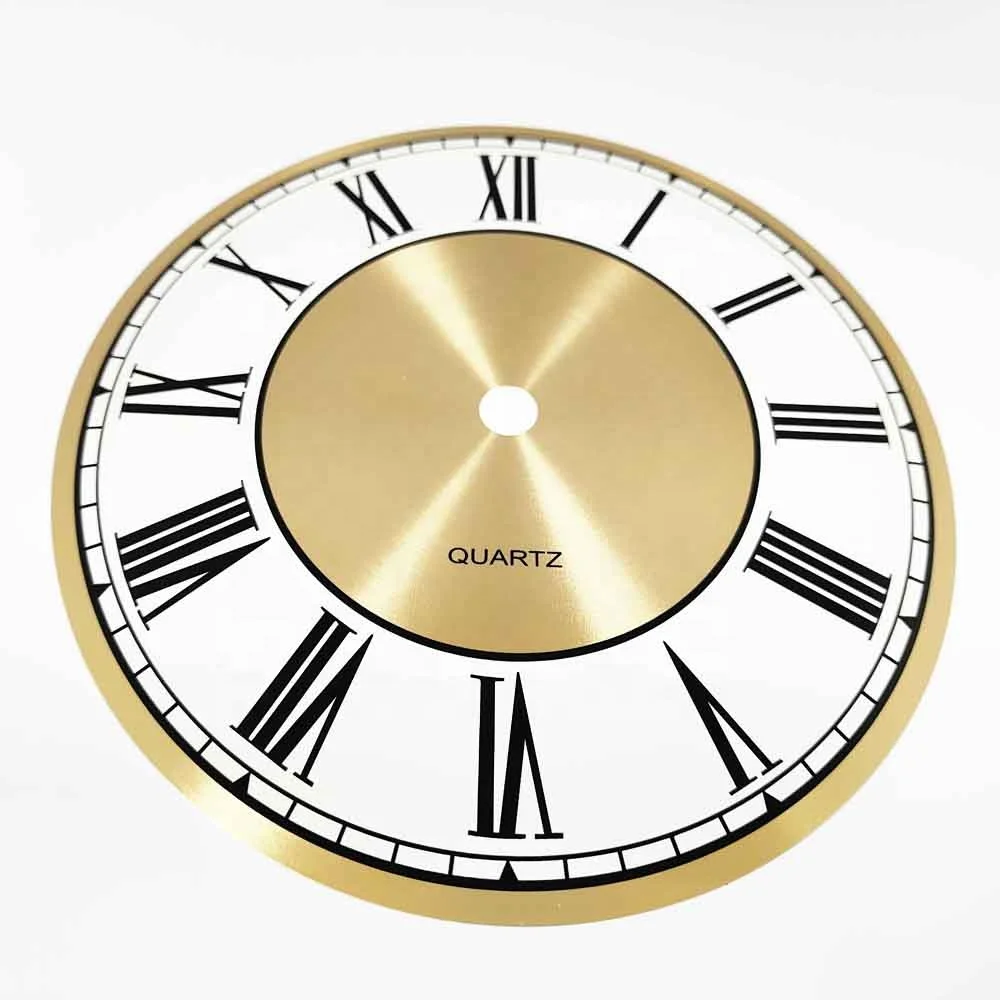 Free Samples of 150mm Metal Aluminum Clock Face Quartz Movement