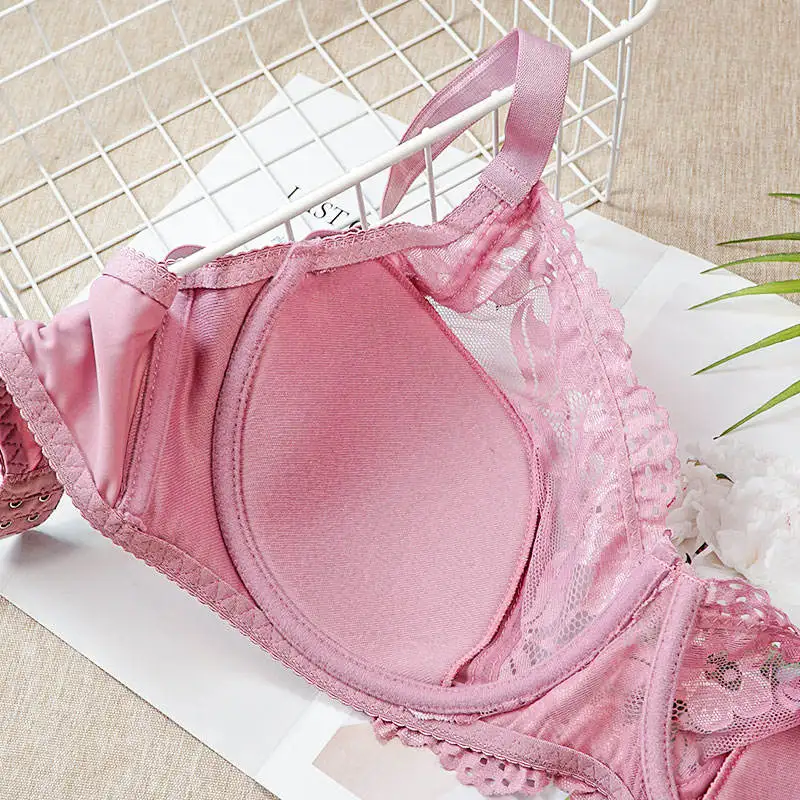 High Quality Stretch Ultra-thin Bralette Underwire Support Lace Ladies ...