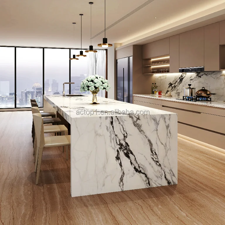 Sintered Stone Countertop For Background Wall Sintered Stone Slab White ...