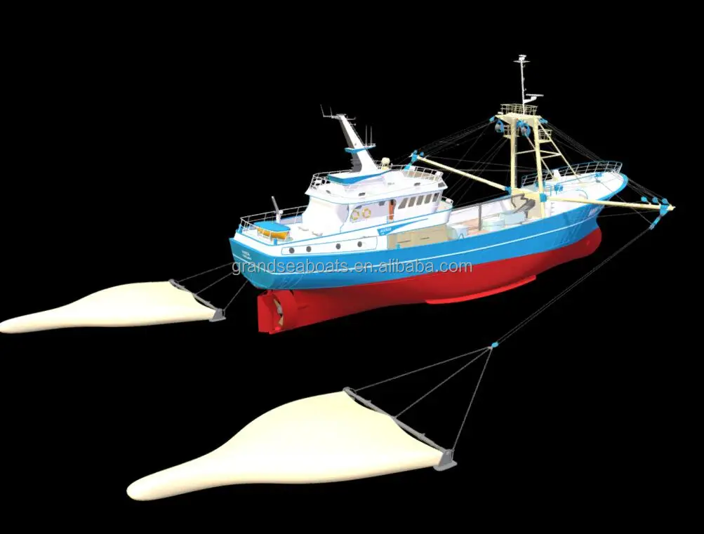 Grandsea 32m Commercial Steel Fishing Boat Diesel Fuel Side Trawler ...