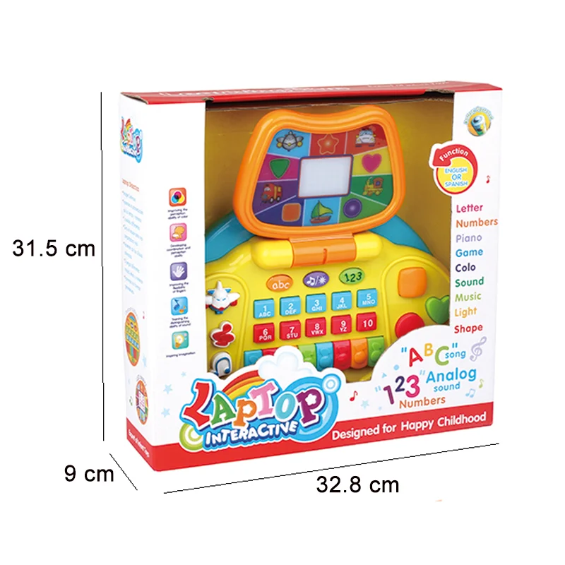 Kids Electric Education Toy Laptop With Light And Music,Baby Funny ...
