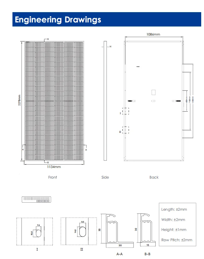 Monocrystalline Silicon Solar Power Panel 410W 450W 500W 530W 550W ...