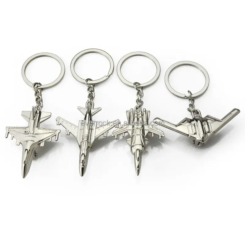 Antique Vintage 3D Aircraft Keychain - Wholesale Metal Plane