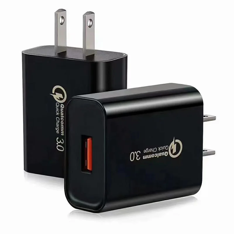 Fast Charging Mobile Phone Charger 18w Usb Charger Quick Charge 3.0 Eu ...