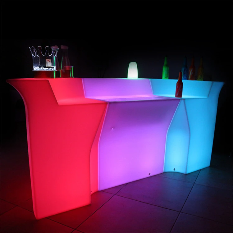 Night Club Lighting Bar - Glowing Illuminated LED Light Table