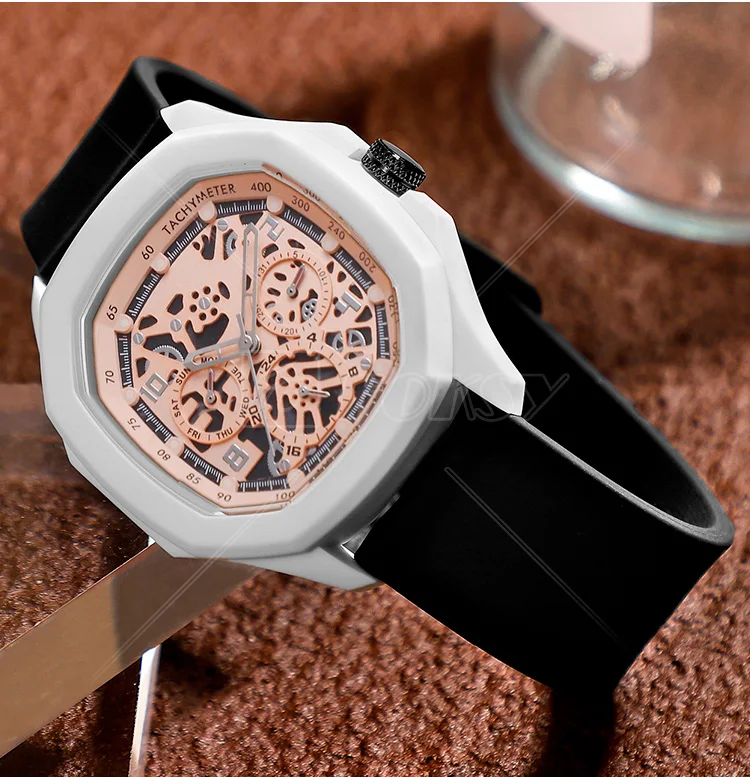 Wholesale Montre Reloj Transparente Plastic Band Skeleton Transparent ...