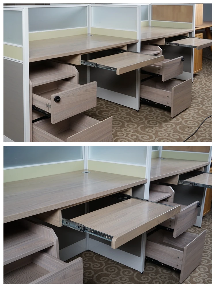 Office Furniture Set for 4 Person Work Benches & Workstations