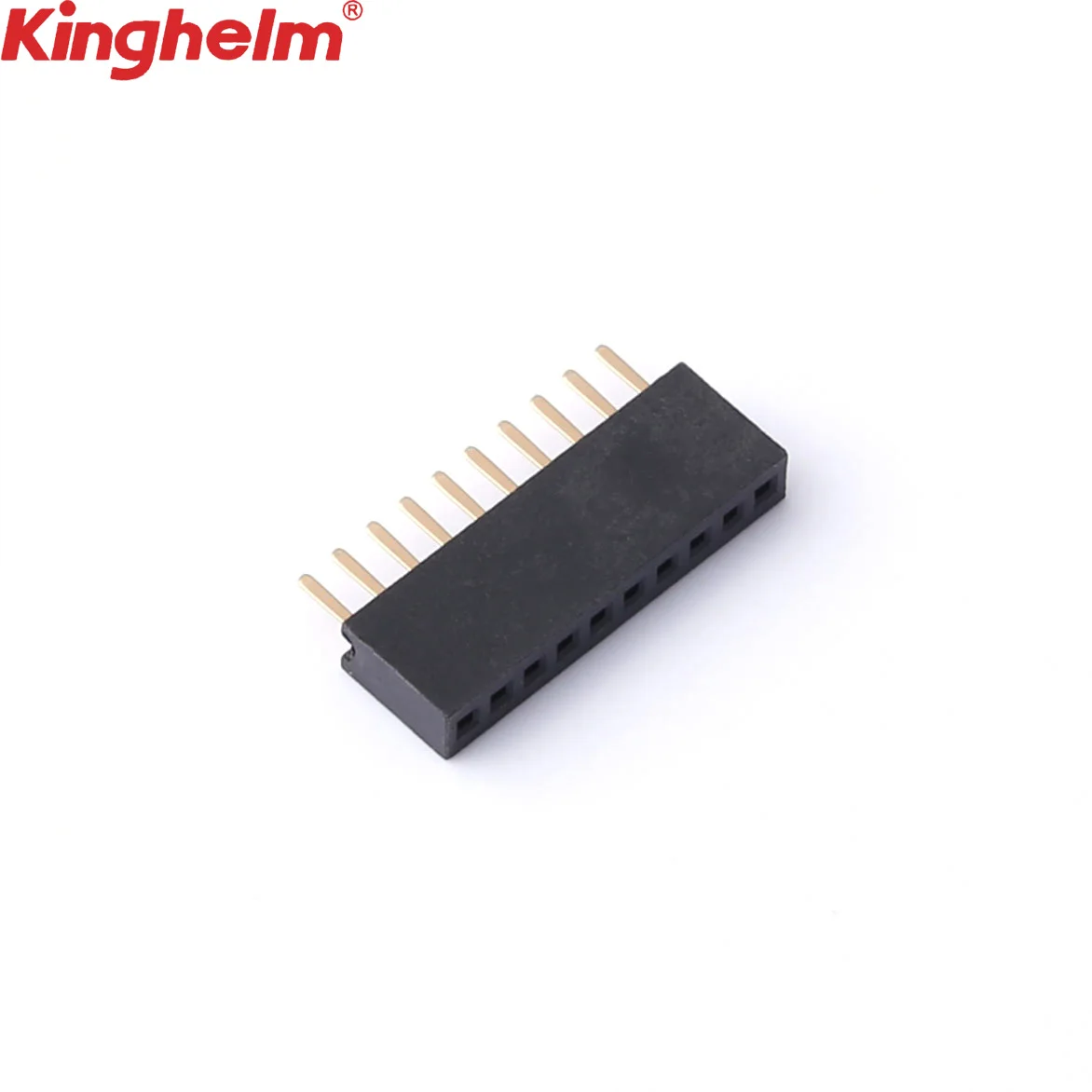 1.27mm Pitch Female Header Connector Single Row 10 Pins Square Socket ...