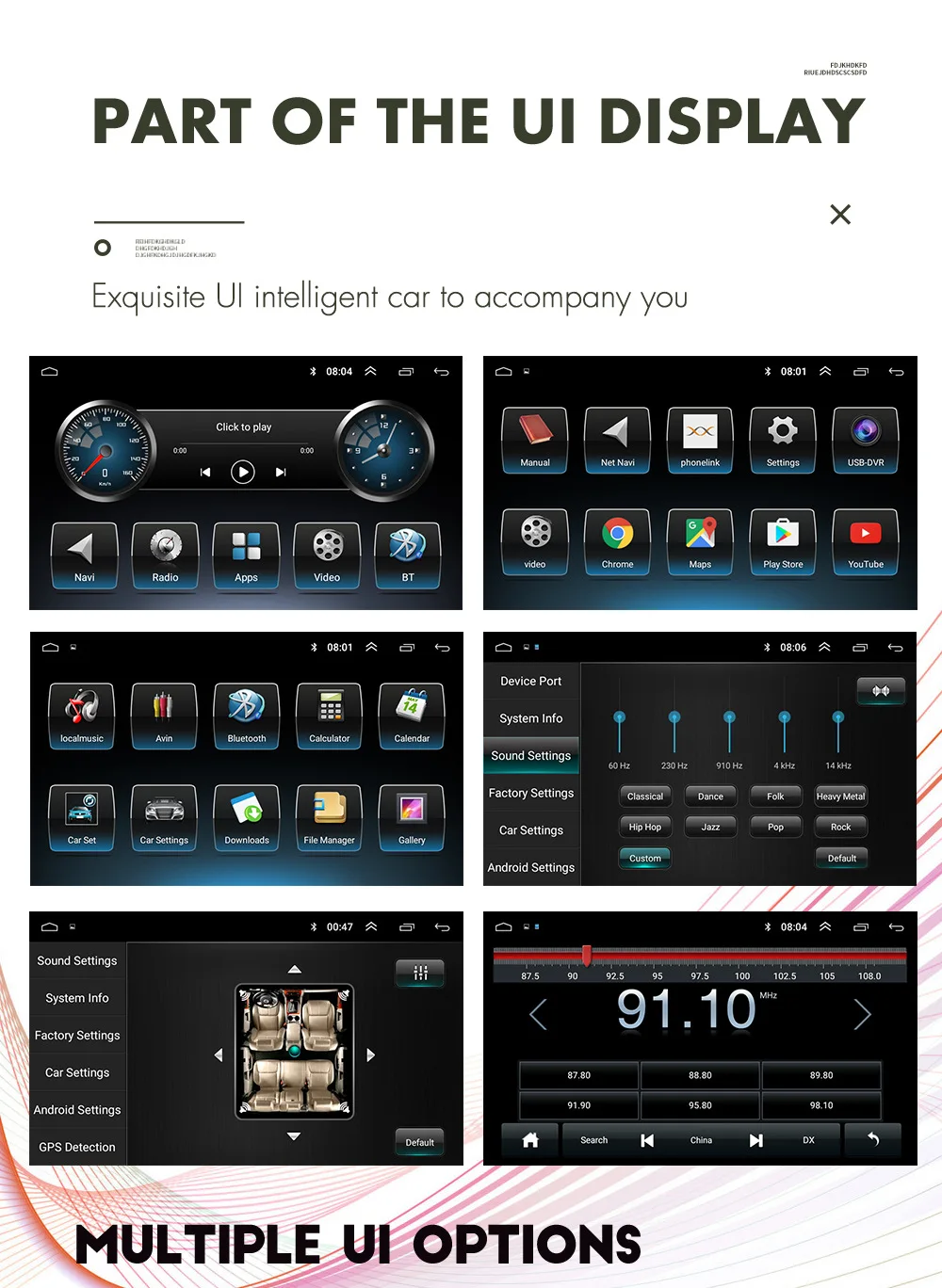 10 '' Android 13 Car Radio With Gps Wifi Stereo Touch Screen 2 Din Car ...