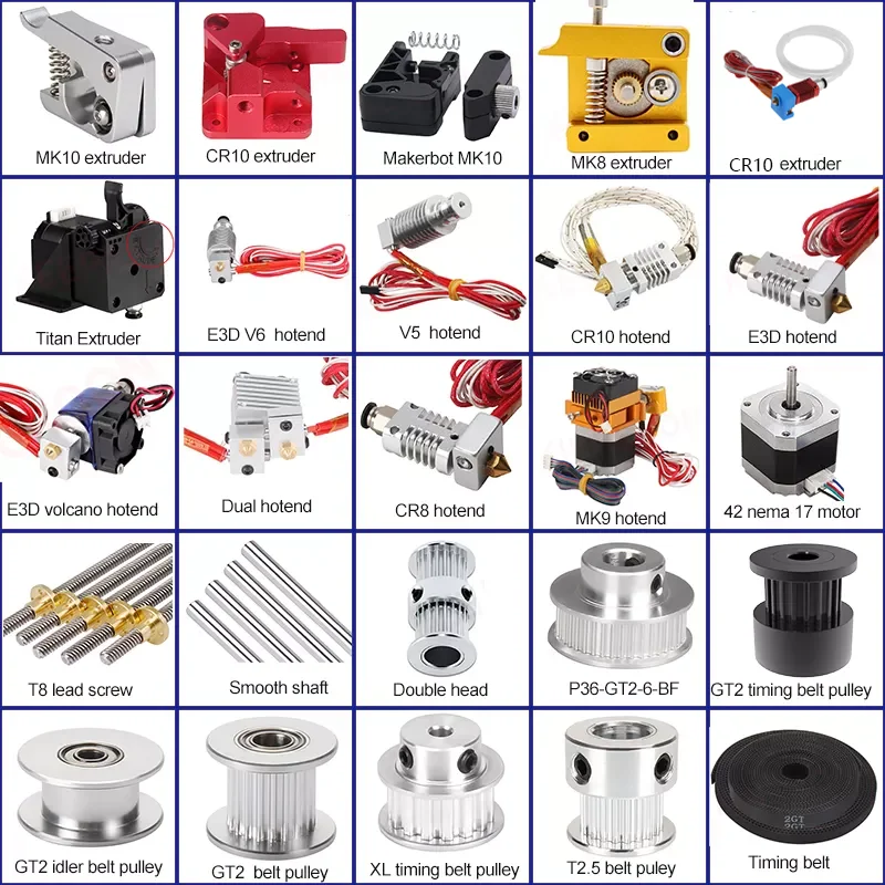 Twotrees Printing Machinery Parts Extruder Hotbed Pei Sheet Linear ...