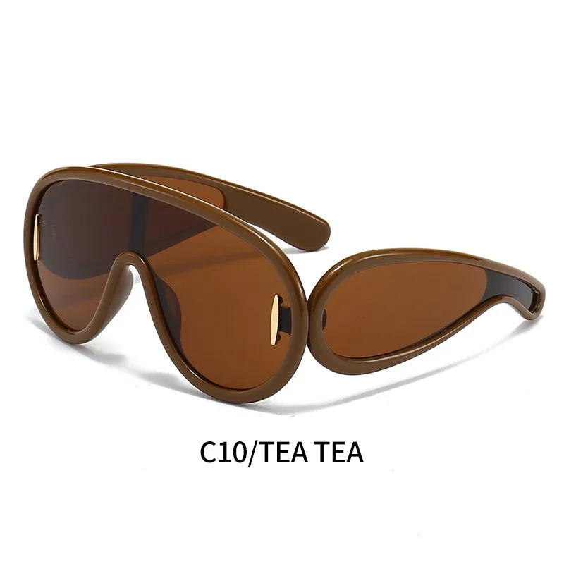 New Designer Cheater Glasses Trend Square Frame Glasses Personality Large Frame Sunglasses Women